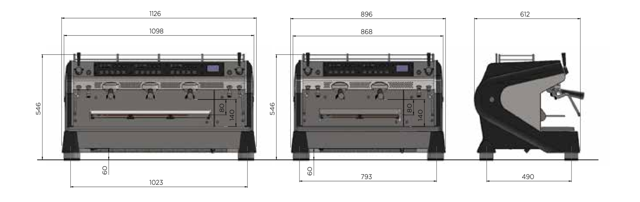 Conti Monte Carlo 2 Group Machine - AIM COFFEE