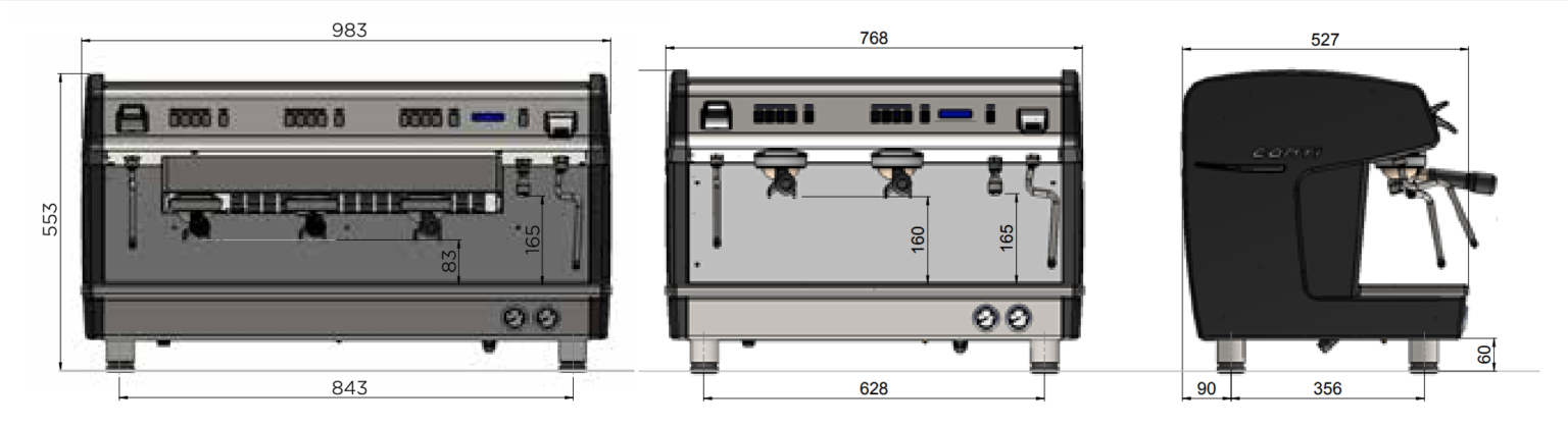 Conti X One 2 Group Machine - AIM COFFEE