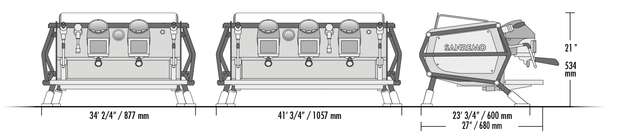 Sanremo Racer Naked Machine - AIM COFFEE